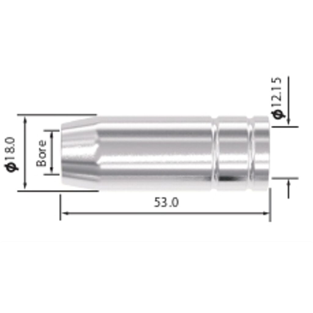 Binzel MB15 Type Conical Nozzle - DG Welders Equipment Ltd
