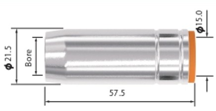 Binzel MB25 Type Conical Nozzle - DG Welders Equipment Ltd